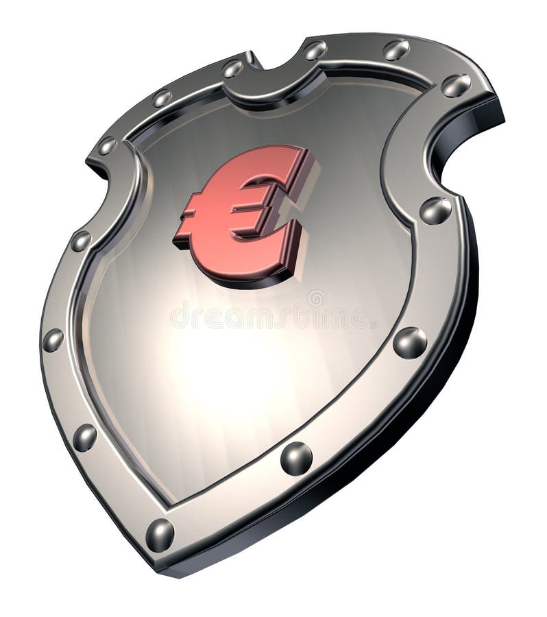 Euro shield stock illustration. Illustration of capital - 41931690