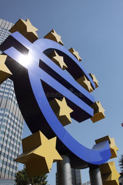 Euro sign editorial stock image. Image of euro, skyscrapert - 19391344