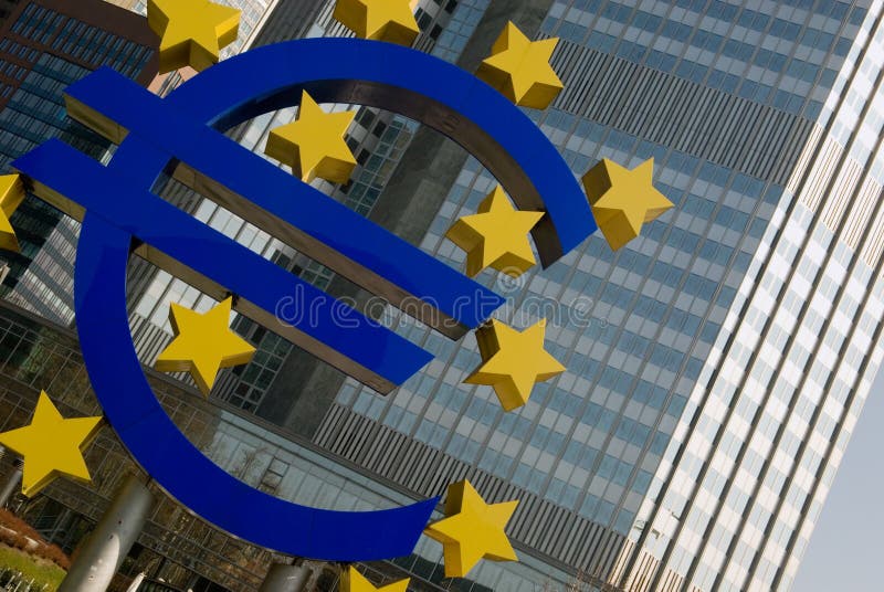 Euro Sign, Frankfurt stock image. Image of architecture - 9153391