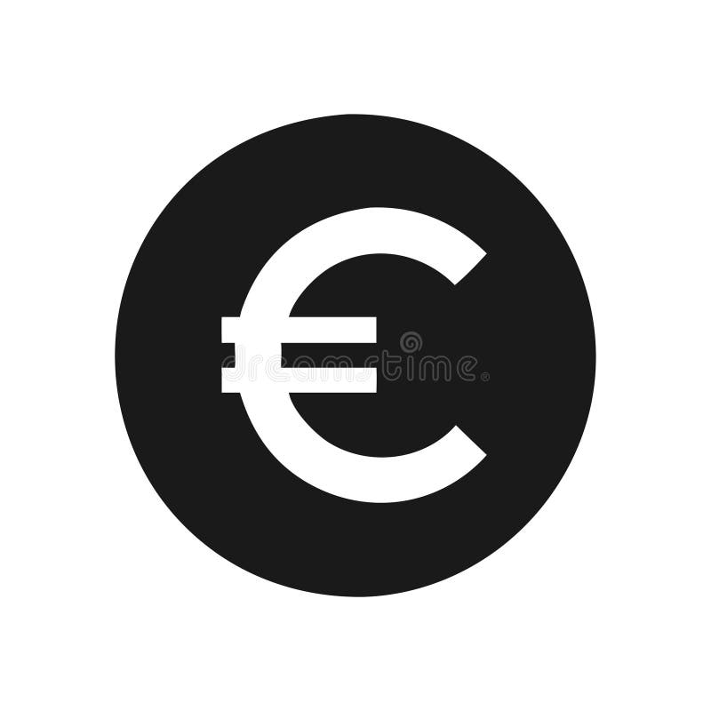 Euro Sign Icon for Financial Transactions Stock Vector - Illustration ...