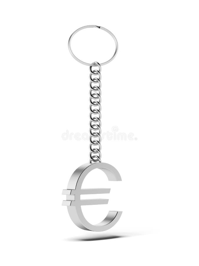 Key with euro sign stock illustration. Illustration of resilience ...