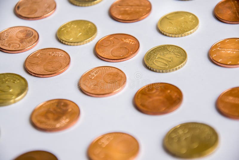 Small Euro Coins stock photo. Image of ireland, greece - 5281450