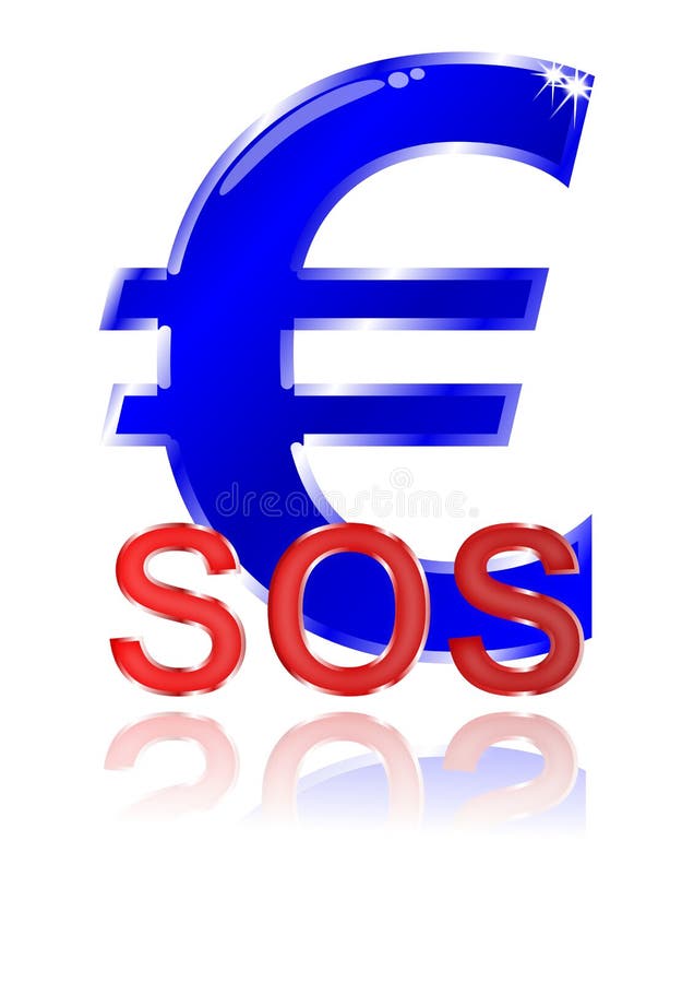 Euro sos stock illustration. Illustration of europe, currency - 27459023