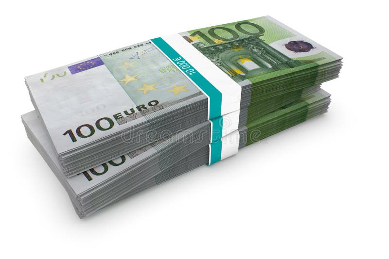 Euro Stack stock illustration. Illustration of euro, europe - 12056238