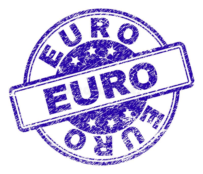 Grunge Textured EURO Stamp Seal Stock Vector - Illustration of mark ...