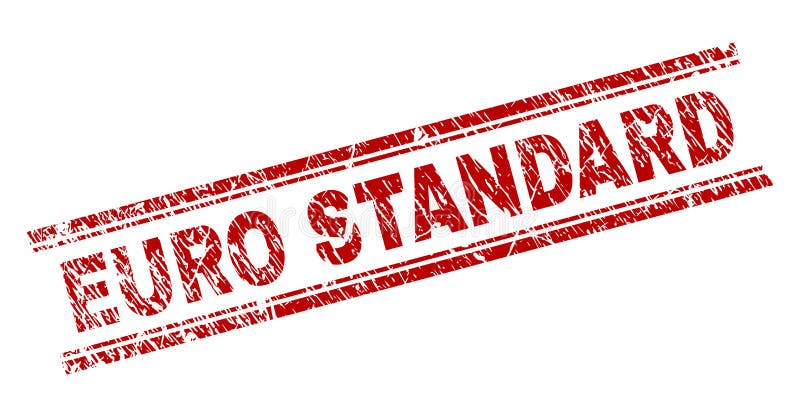 Grunge Textured EURO STANDARD Stamp Seal Stock Vector - Illustration of ...