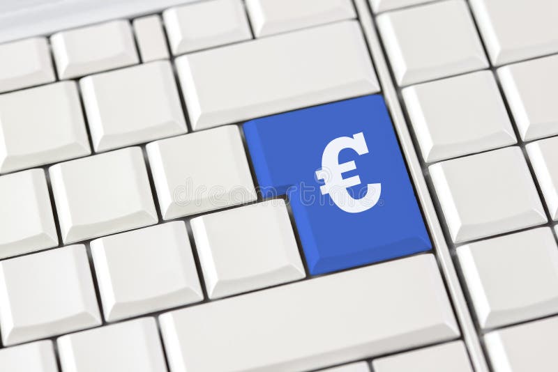 Euro Symbol on a Computer Keyboard Stock Image - Image of european ...