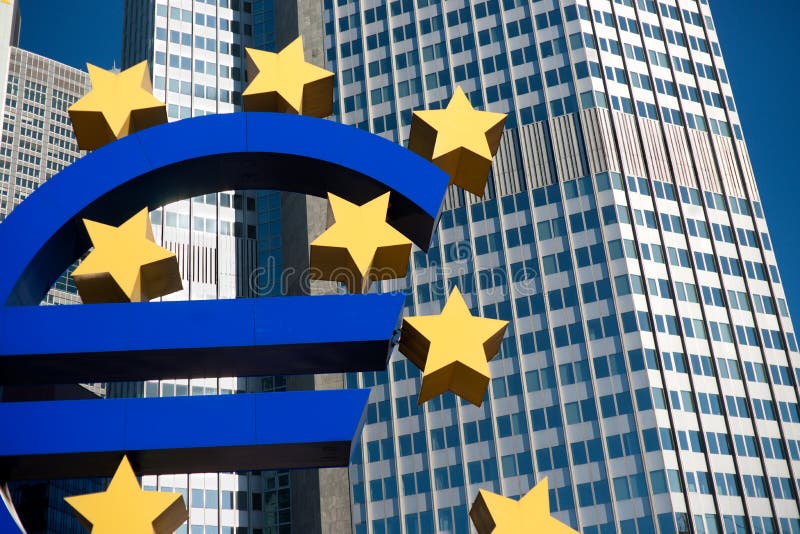 Euro Symbol, Frankfurt, Germany Stock Photo - Image of financial ...