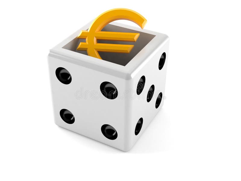 Euro dice stock illustration. Illustration of calculation - 60968856
