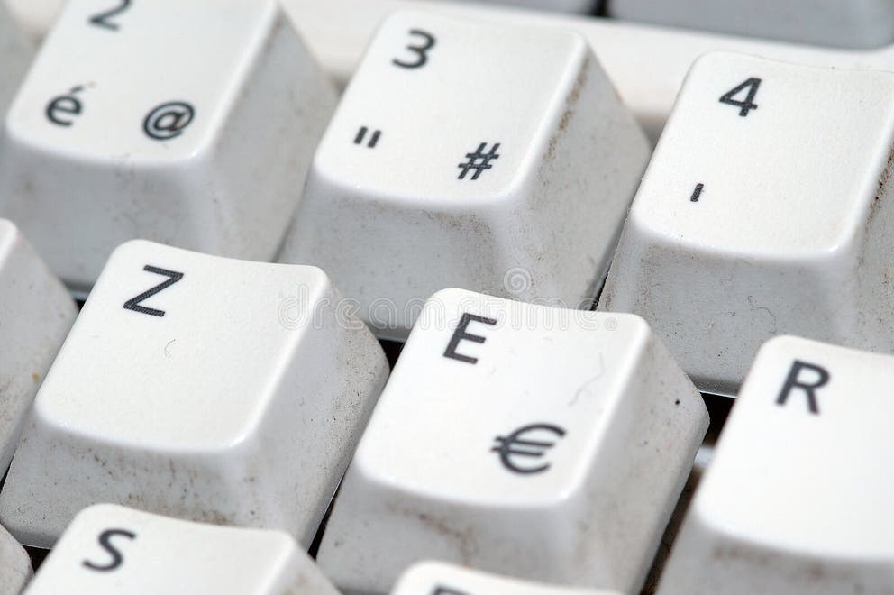 Euro symbol on keyboard stock image. Image of keyboard - 2117135