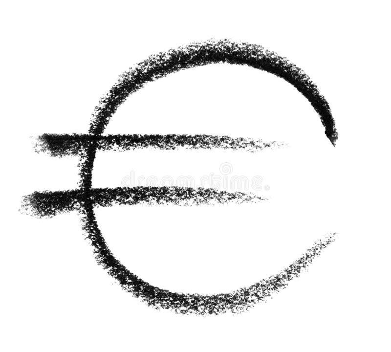 Euro symbol sketch stock illustration. Illustration of drawing - 35194538