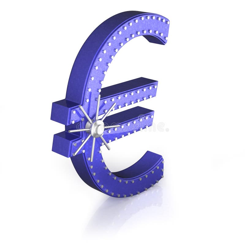 Euro Symbol of Steel with a Handle Stock Illustration - Illustration of ...