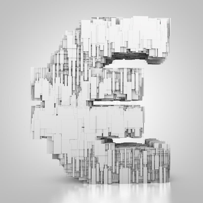 Euro Symbol with Tech Texture Stock Illustration - Illustration of ...