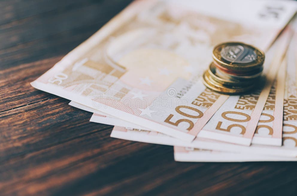 Euro on Table stock photo. Image of euro, frame, rare - 104451790