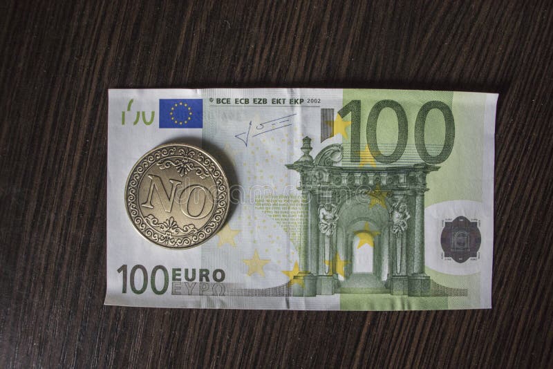 Euro on the Table with a Coin `Yes`. Stock Photo - Image of defeat ...