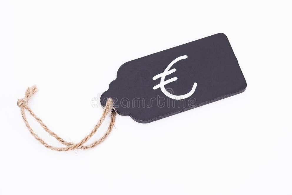 Euro tag stock photo. Image of label, cardboard, texture - 37674614