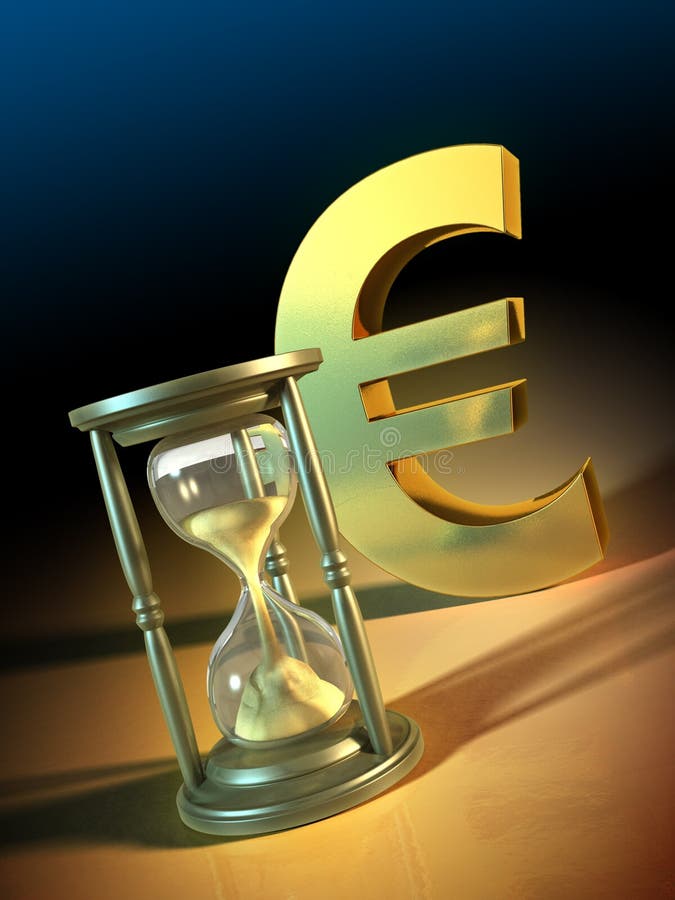 Euro time stock illustration. Illustration of europe - 24168501