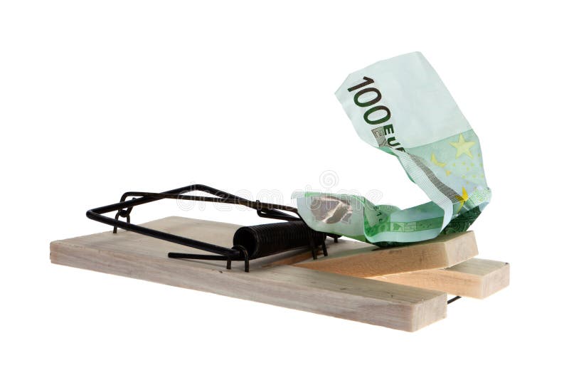 A mouse trap with money stock image. Image of mice, control - 30729561