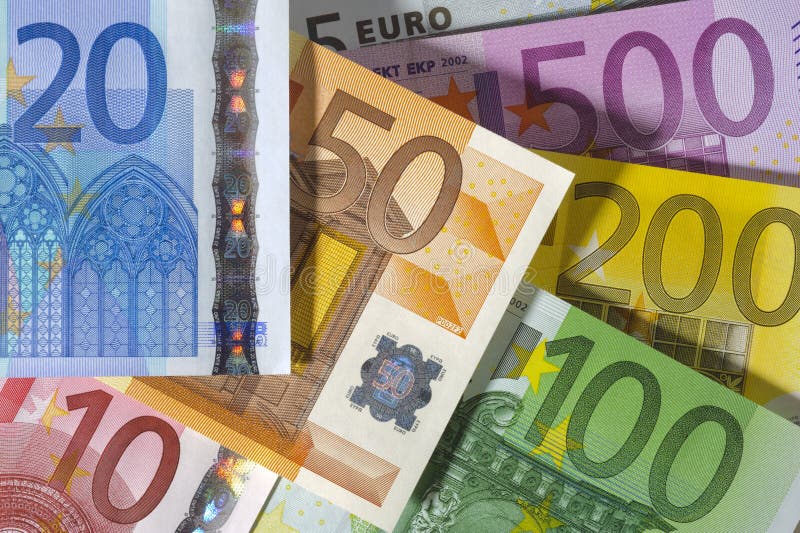 Euro Fondo Delle Banconote Dei Soldi Di Valuta Pagamento E Concetto Dei ...
