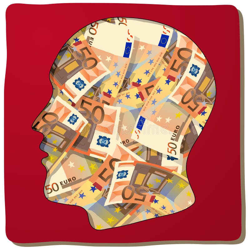 Euro stock vector. Illustration of head, sharing, full - 36635327