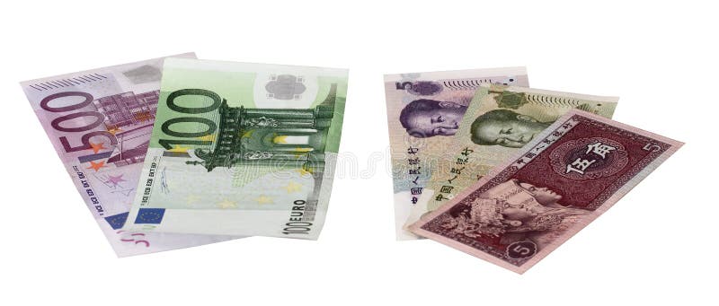 Euro vs. yuan stock image. Image of fortune, negotiable - 22710093