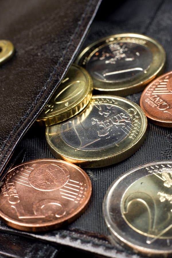 Euro in wallet stock image. Image of circle, financial - 7666139