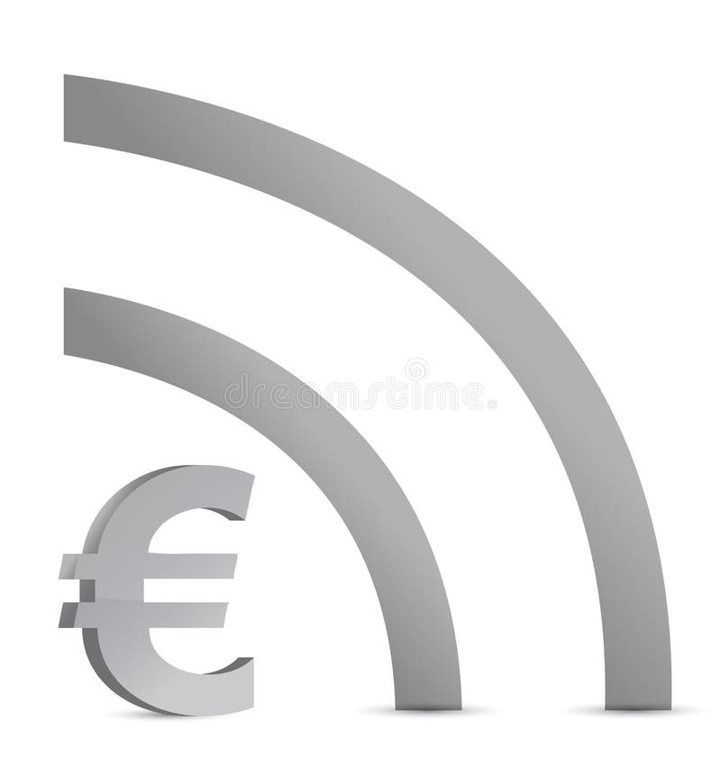 Euro wifi connection stock illustration. Illustration of internet ...