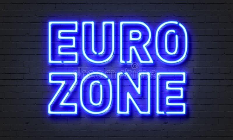 Euro zone map, year 2023 stock vector. Illustration of blue - 260507086