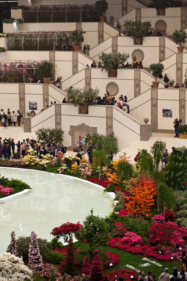 Euroflora 2011 - Flower Stands Editorial Stock Image - Image of public ...