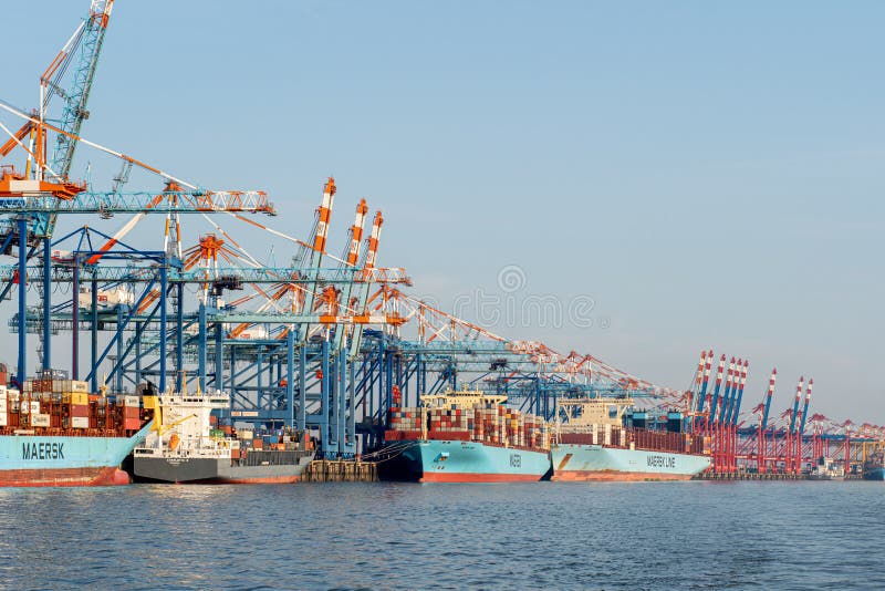 EUROGATE Container Terminal Bremerhaven Editorial Image - Image of ...