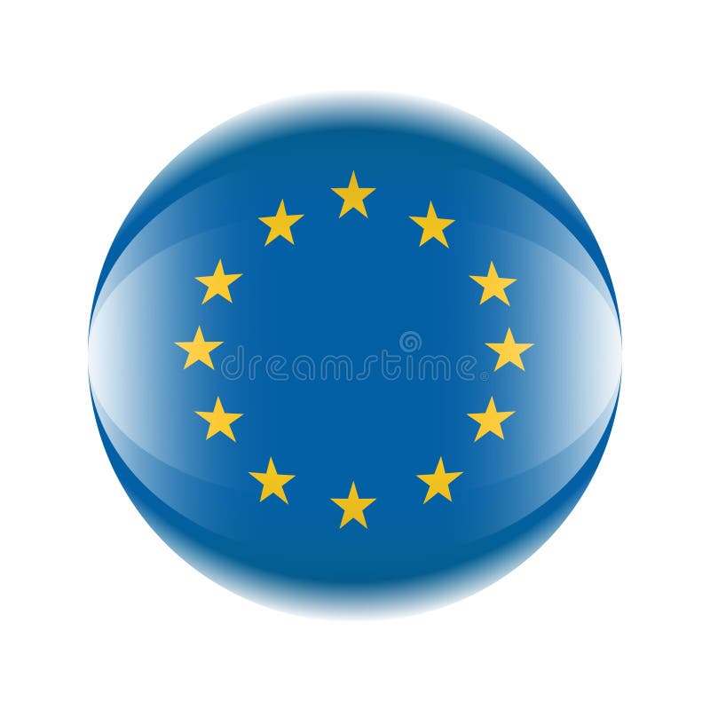 Europa flag icon in the stock vector. Illustration of flag - 295760438