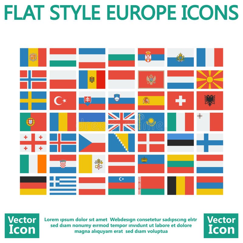 Europa-Flaggen stock abbildung. Illustration von moldau - 55006303