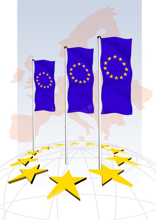 Europa sign stock illustration. Illustration of blue, yellow - 809710