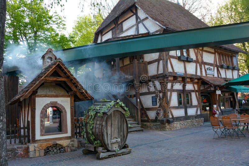 Europa Park, Rust, Germany, April 20. 2022 - Buildings and Facades in ...