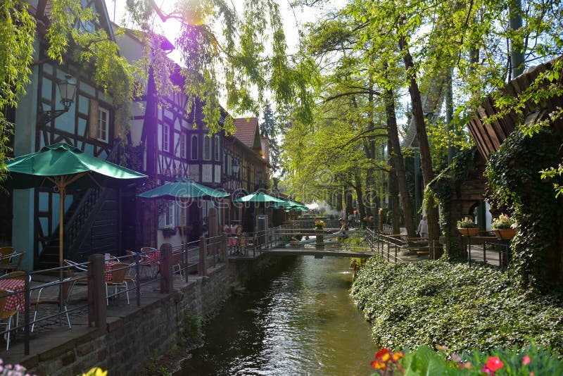 Europa Park, Rust, Germany, April 20. 2022 - Buildings and Facades in ...