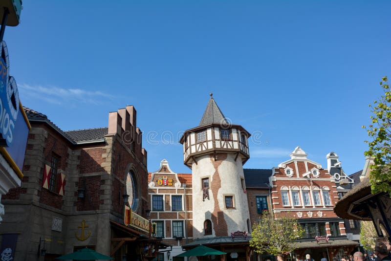 Europa Park, Rust, Germany, April 20. 2022 - Buildings and Facades in ...