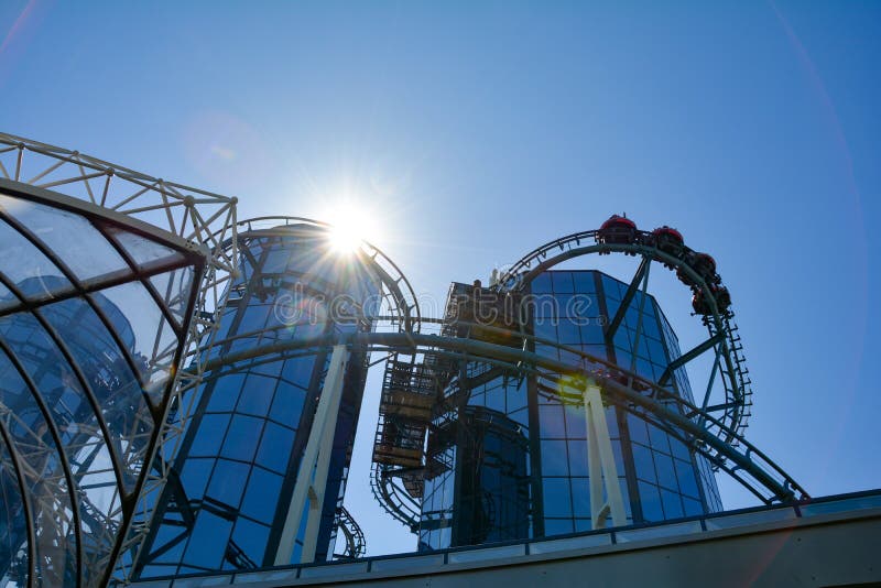 Europa Park, Rust, Germany, April 20th 2022 - Roller Coaster in the ...