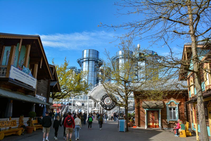 Europa Park, Rust, Germany, April 20th 2022 - Roller Coaster in the ...