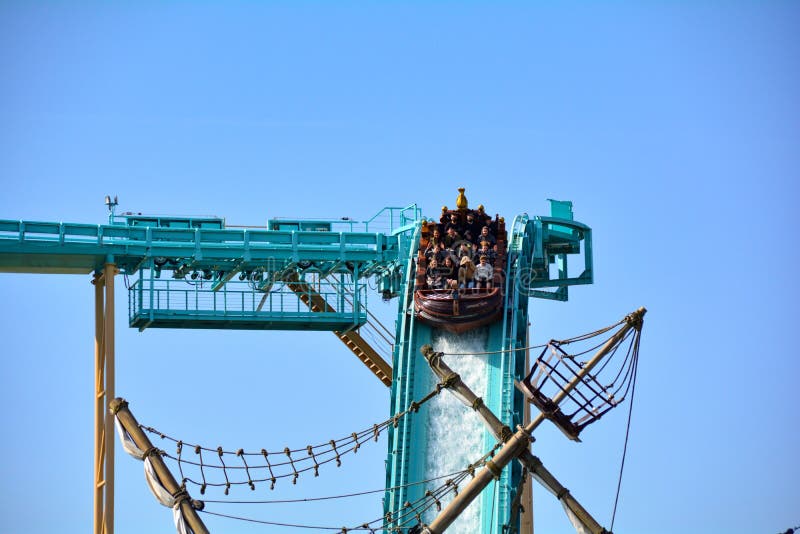 Europa Park, Rust, Germany, April 20th 2022 - Water Roller Coaster in ...