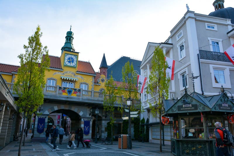 Europa Park, Rust, Germany, April 20th 2022 - on the Way through the ...