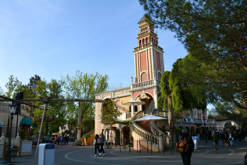 Europa Park, Rust, Germany, April 20th 2022 - on the Way through the ...