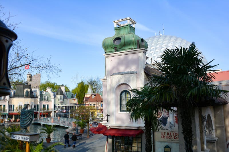Europa Park, Rust, Germany, April 20th 2022 - on the Way through the ...
