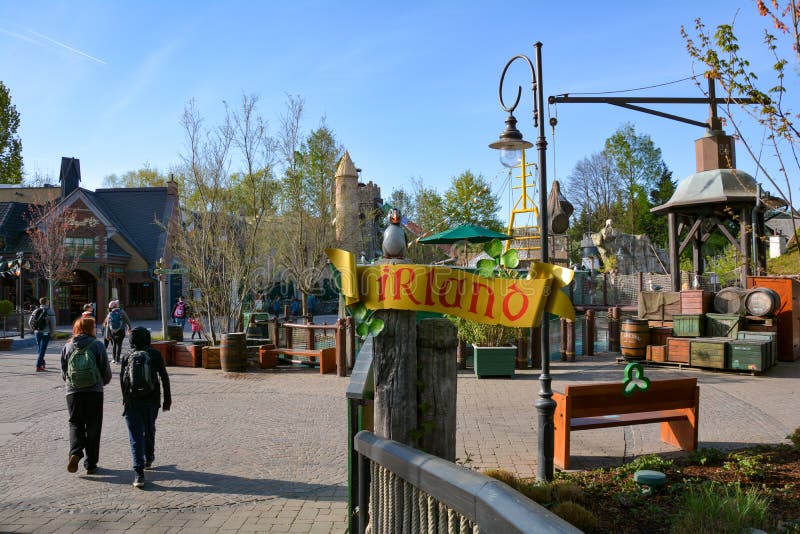 Europa Park, Rust, Germany, April 20th 2022 - on the Way through the ...