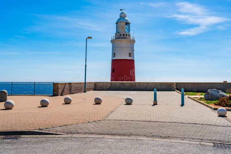 Europa Point Lighthouse stock image. Image of exterior - 275128355