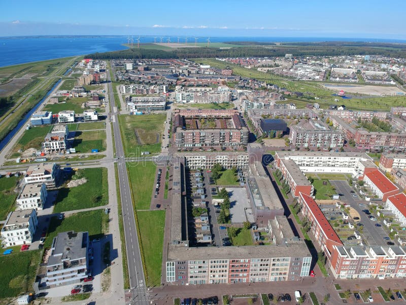 Europakwartier, Almere Poort Stock Foto - Image of hemel, wijk: 100458224