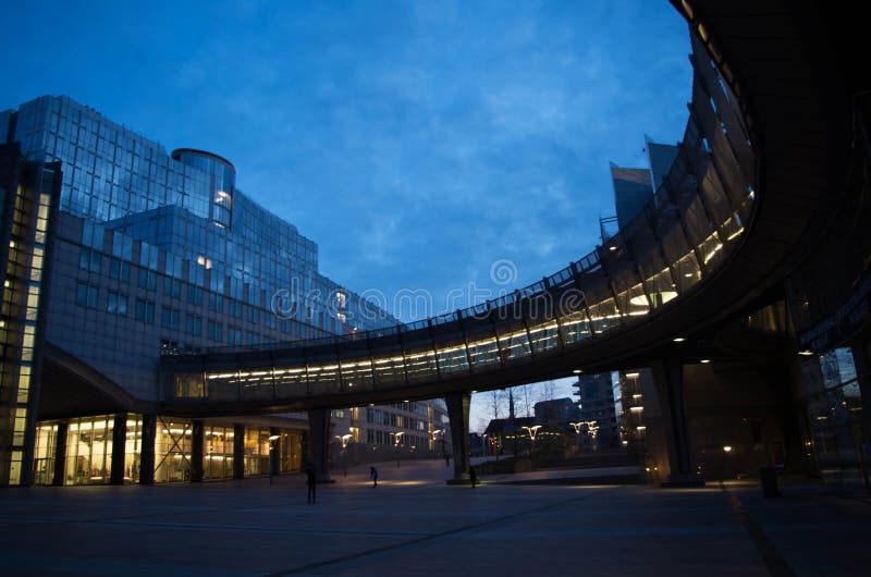 Europarliament in Brussels stock image. Image of europarliament - 80730253