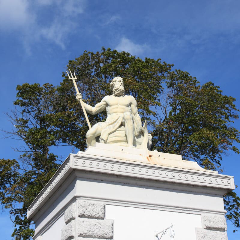 Europe ancient statue stock image. Image of tree, building - 12634365