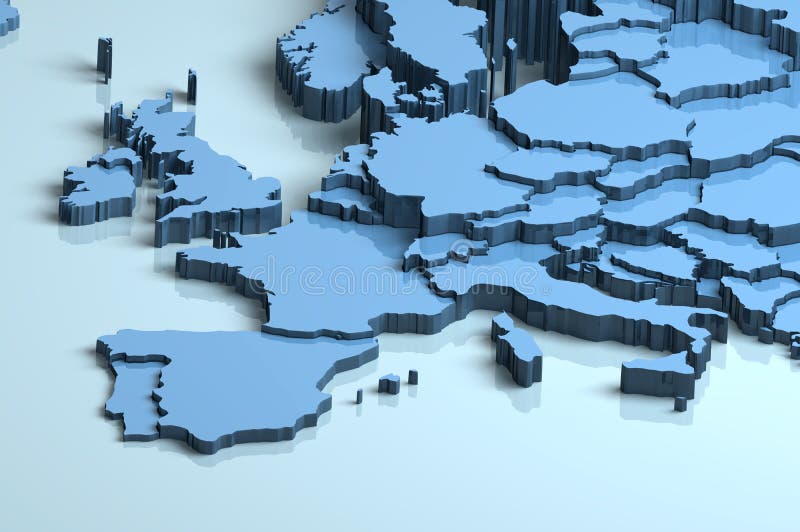 Europe 3D stock illustration. Illustration of great, netherlands - 81028220