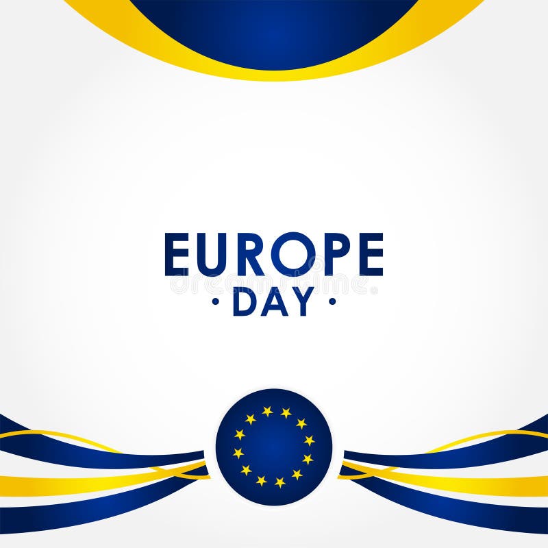 Europe Day Vector Design Illustration for Celebrate Moment Stock Vector ...