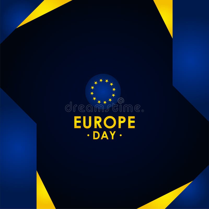 Europe Day Vector Design Illustration for Celebrate Moment Stock Vector ...